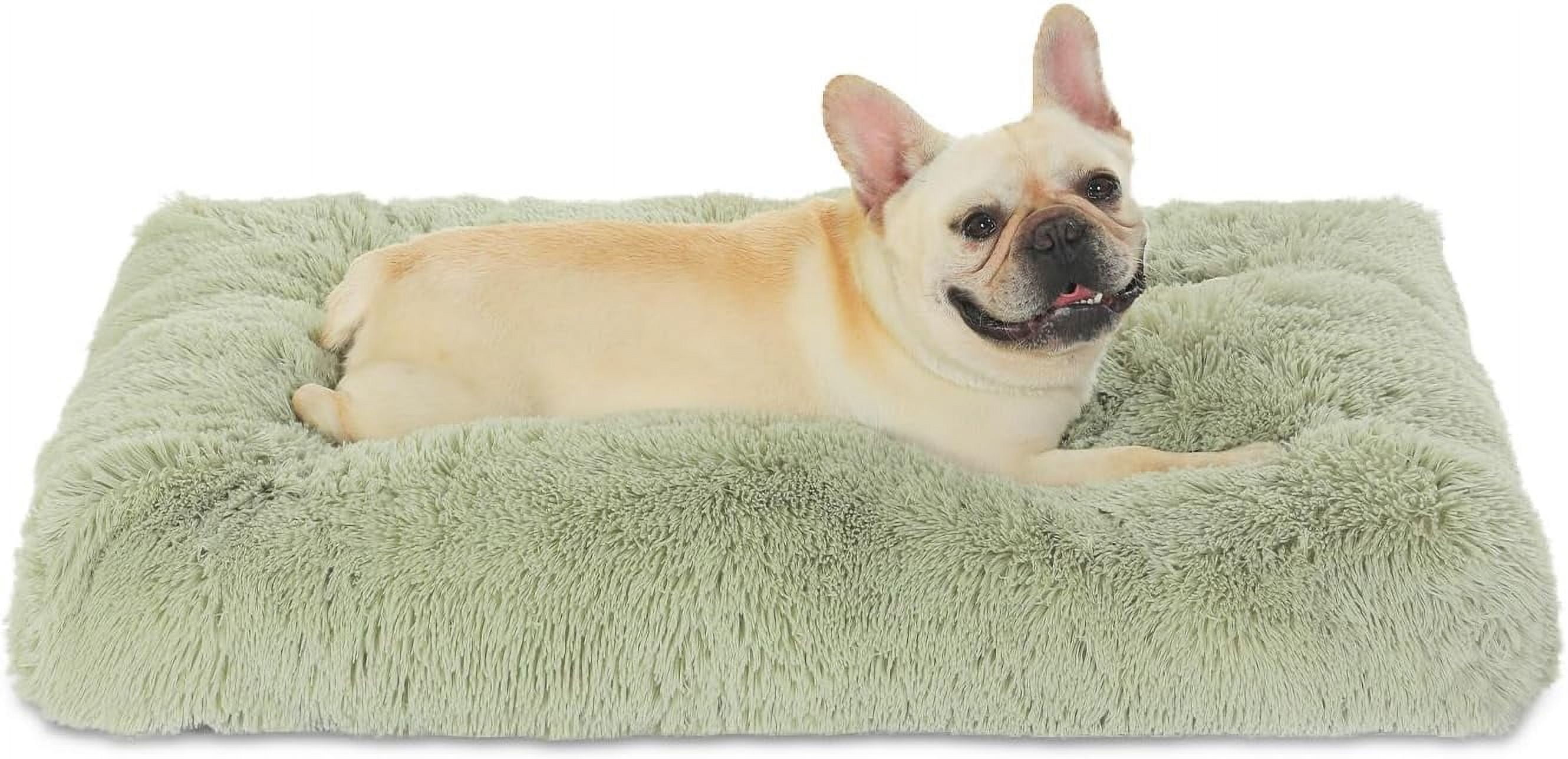 Waterproof Crate Bed, Plush Dog Kennel Pad with Removable Cover, Faux ...