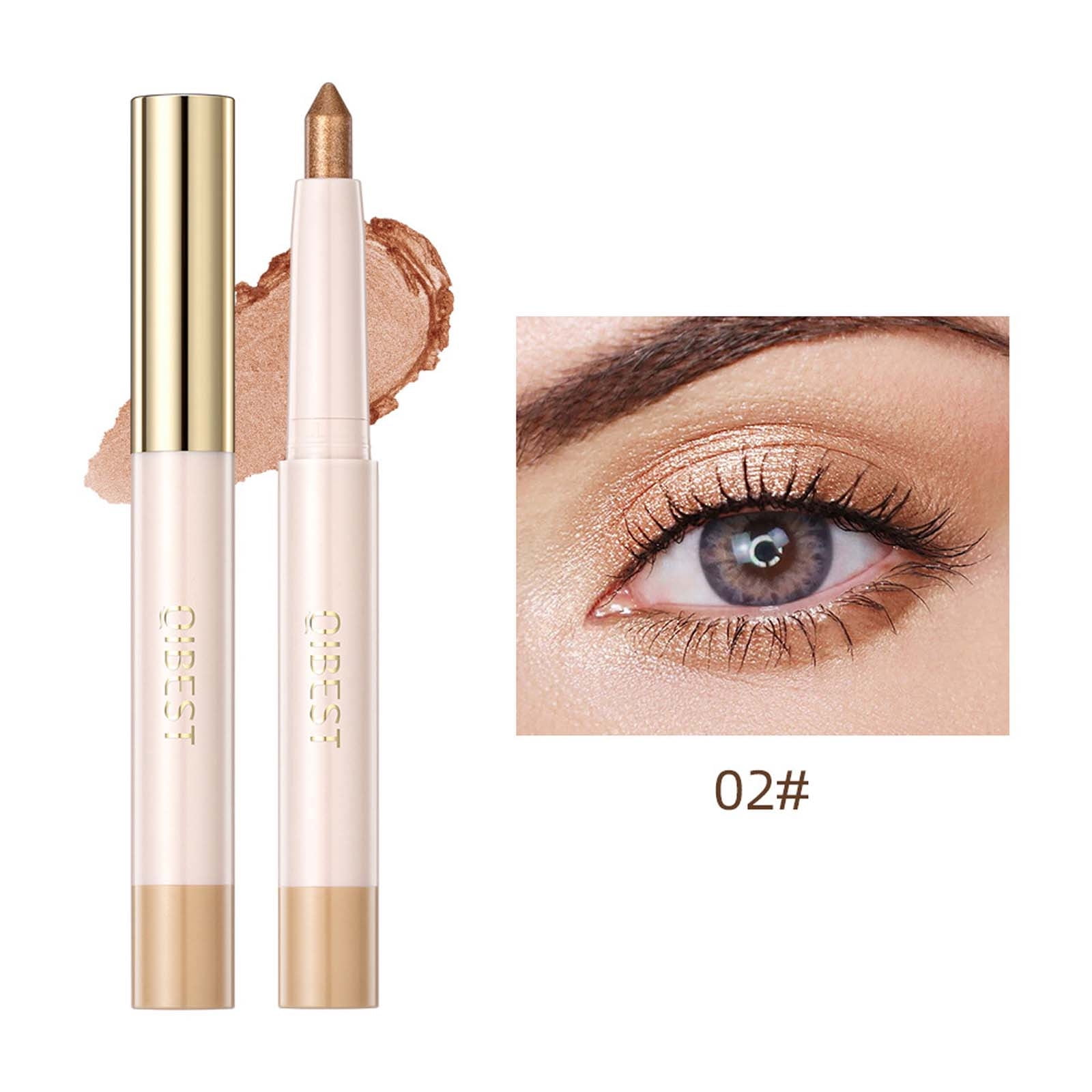 Waterproof Cream Eyeshadow Stick Pen Long Lasting Smudge-Proof Metallic ...