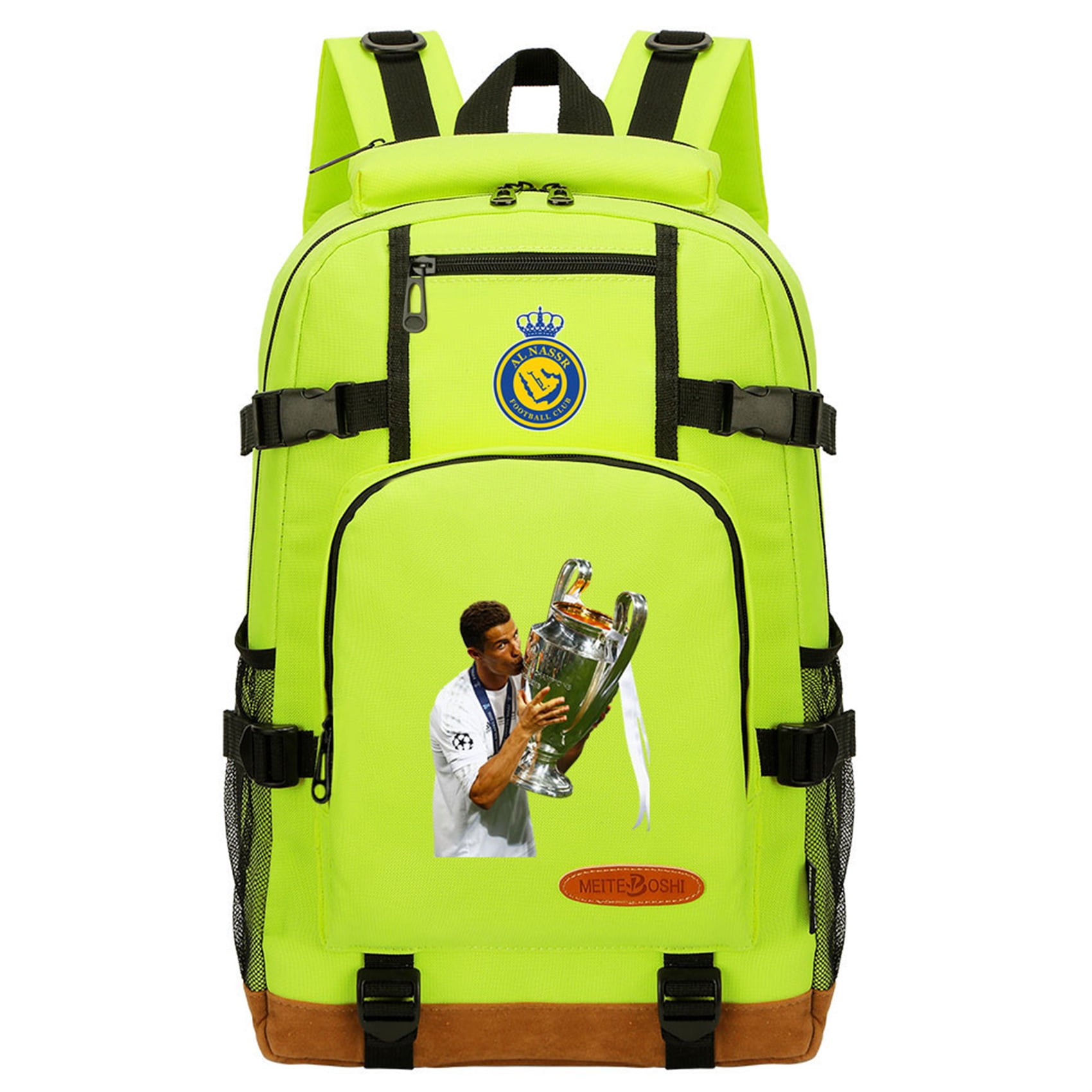 Waterproof Cristiano Ronaldo Backpack Al Nassr FC Fans Bookbag Large ...