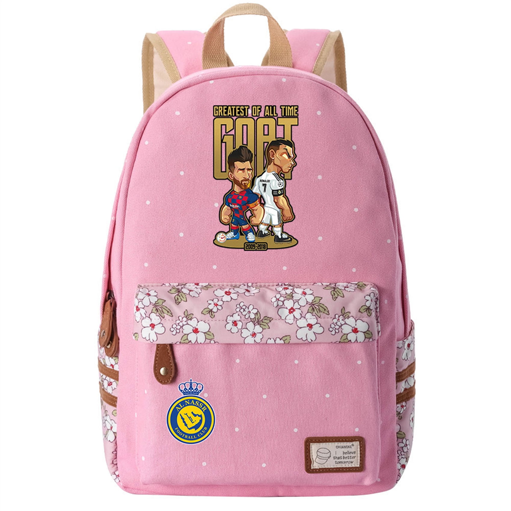 Waterproof Cristiano Ronaldo School Bags Casual Student Daypack-Durable ...