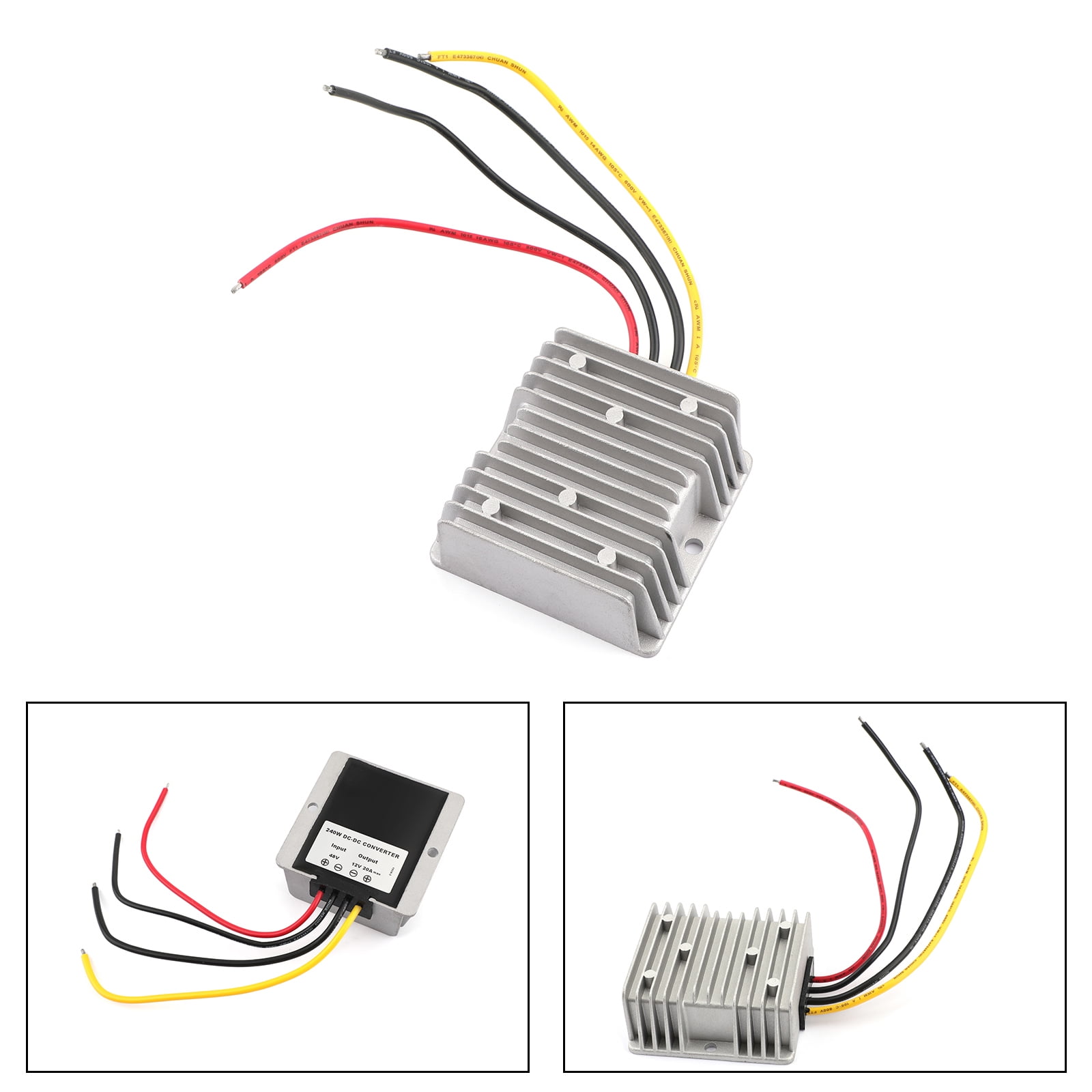 Waterproof DC/DC Converter Regulator 48V Step Down to 12V 240W 20A - Walmart.com