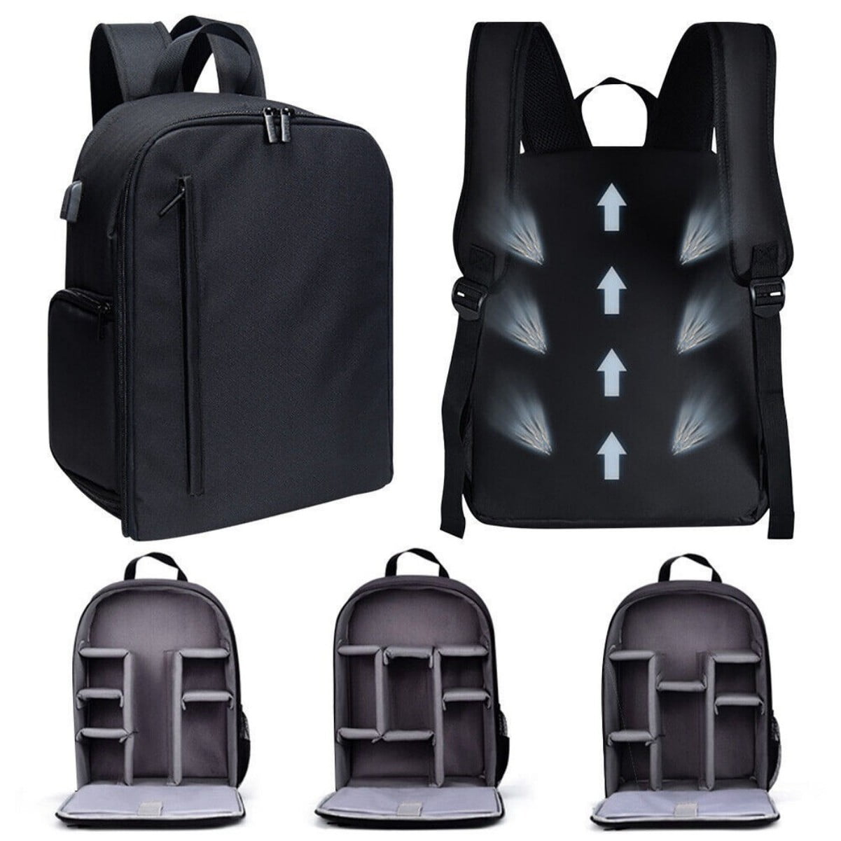 Waterproof DSLR SLR Camera Backpack Rucksack Bag Case Waterproof Camera ...