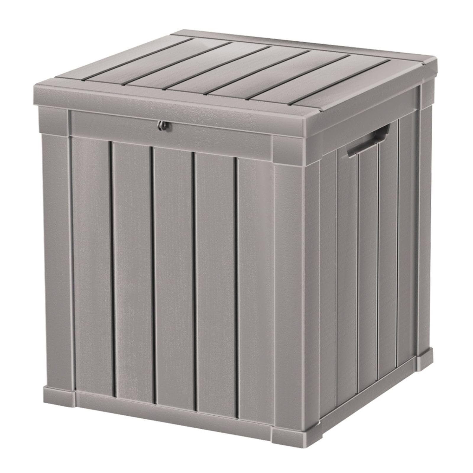 Waterproof Deck Box, Lockable Resin Storage Box for Patio Furniture ...