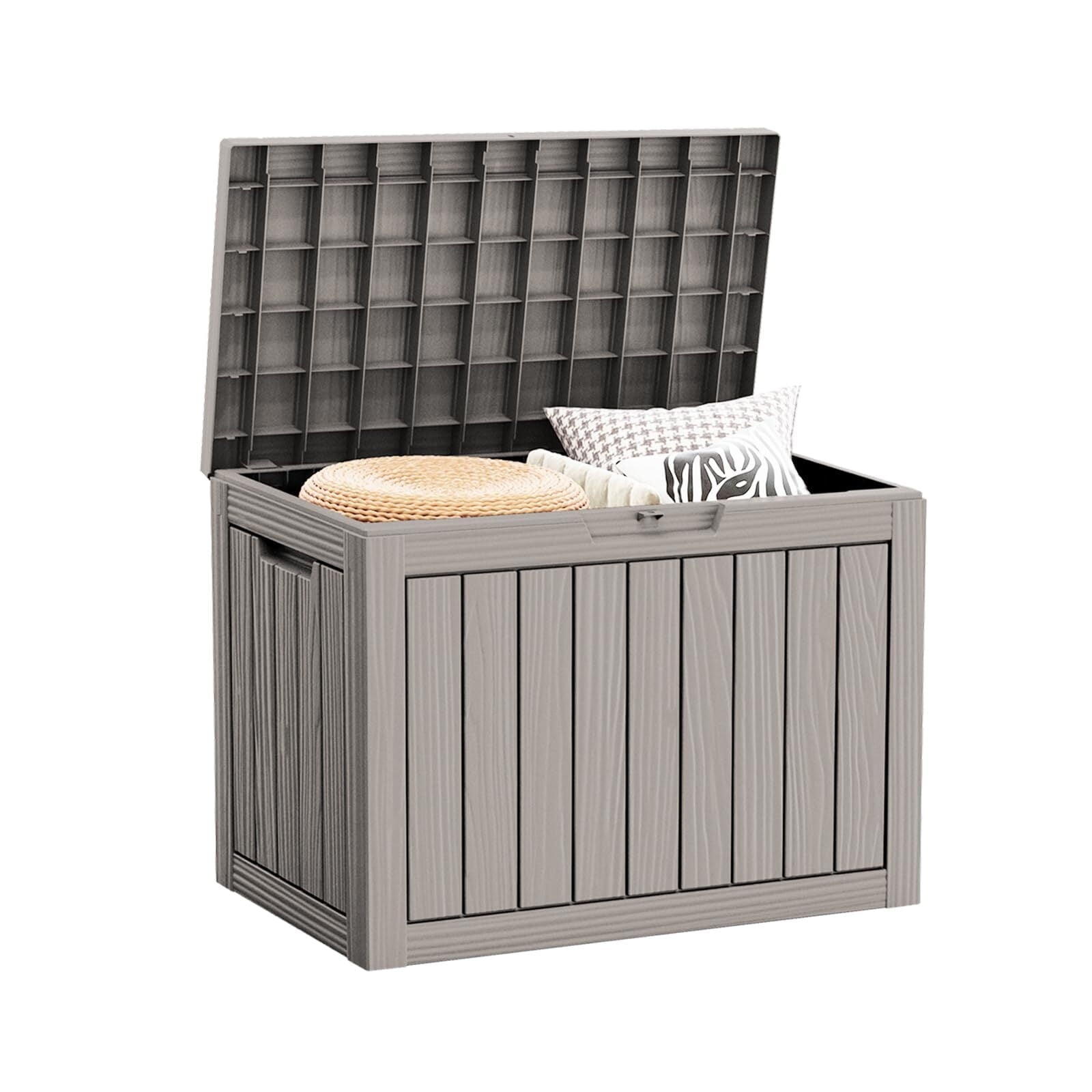 Waterproof Deck Box, Lockable Resin Storage Box for Patio Furniture ...