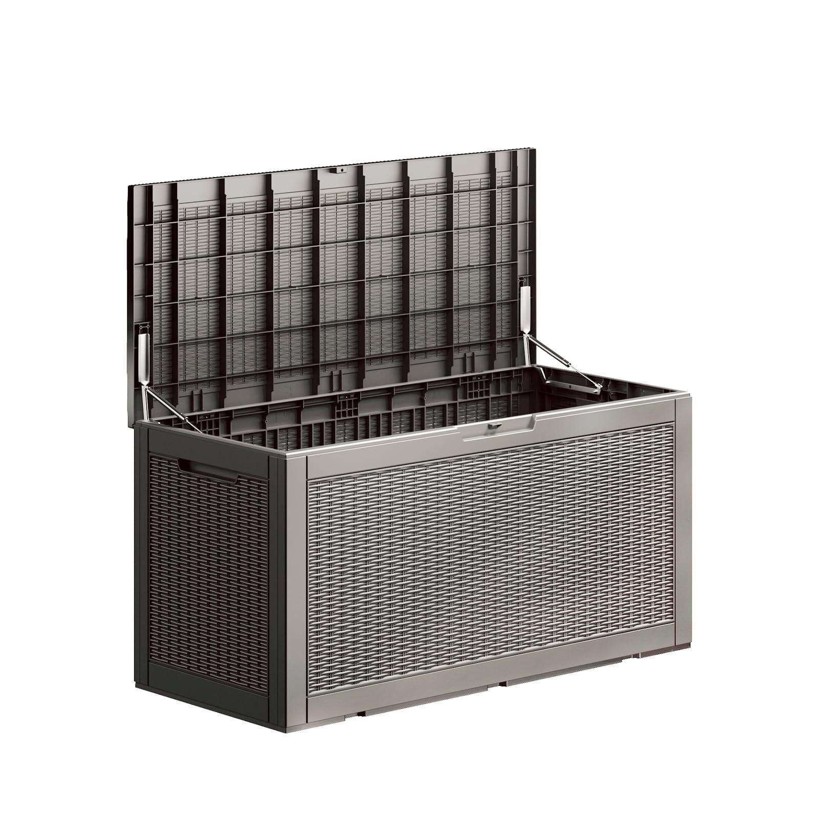 Waterproof Deck Box, Lockable Resin Storage Box for Patio Furniture ...