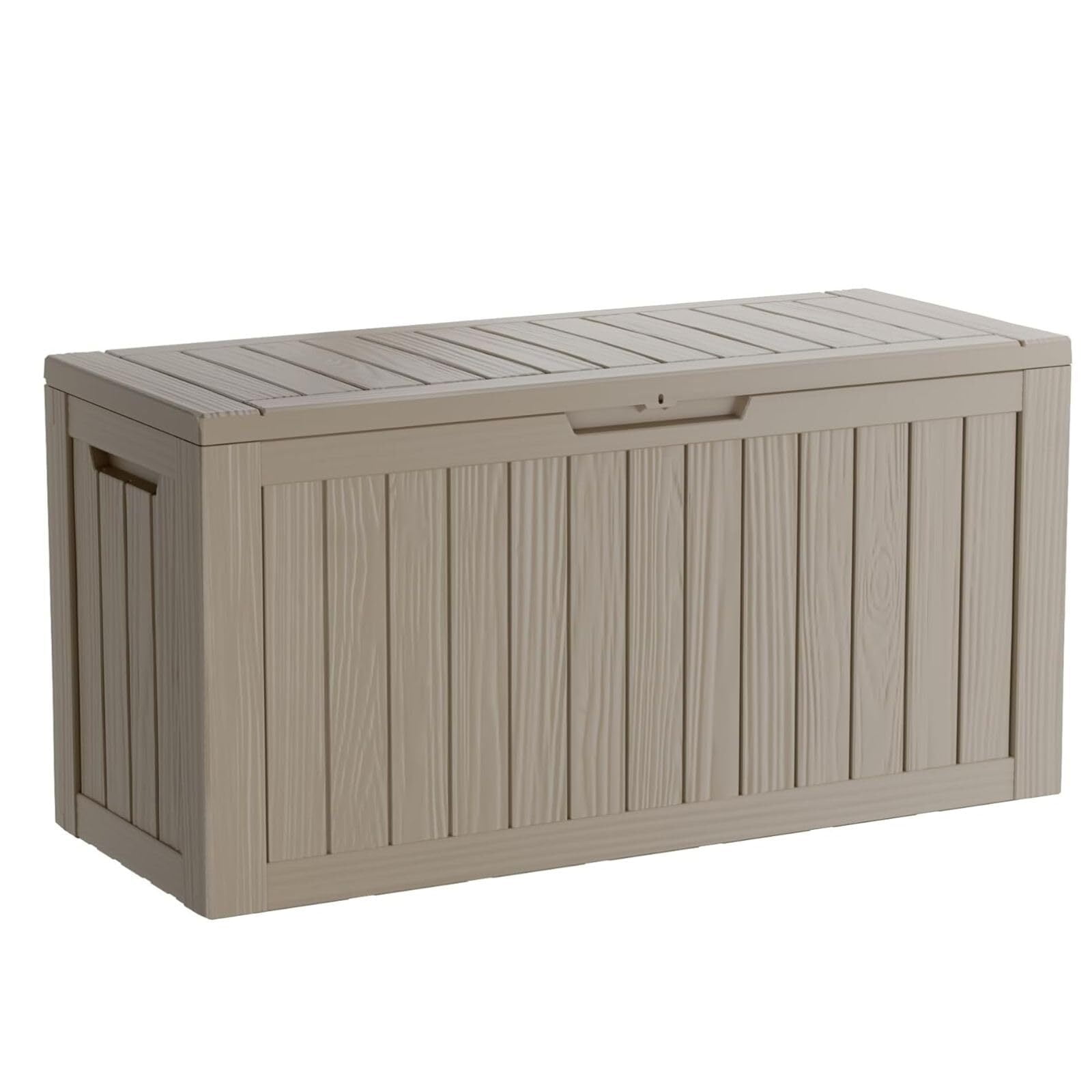Waterproof Deck Box, Lockable Resin Storage Box for Patio Furniture ...