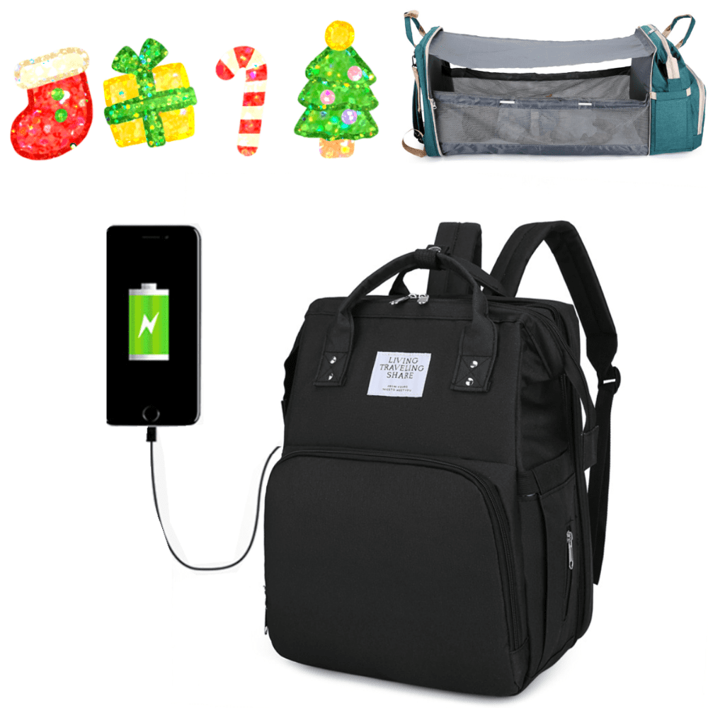Waterproof Diaper Bag Backpack with Changing Station - USB Charging ...