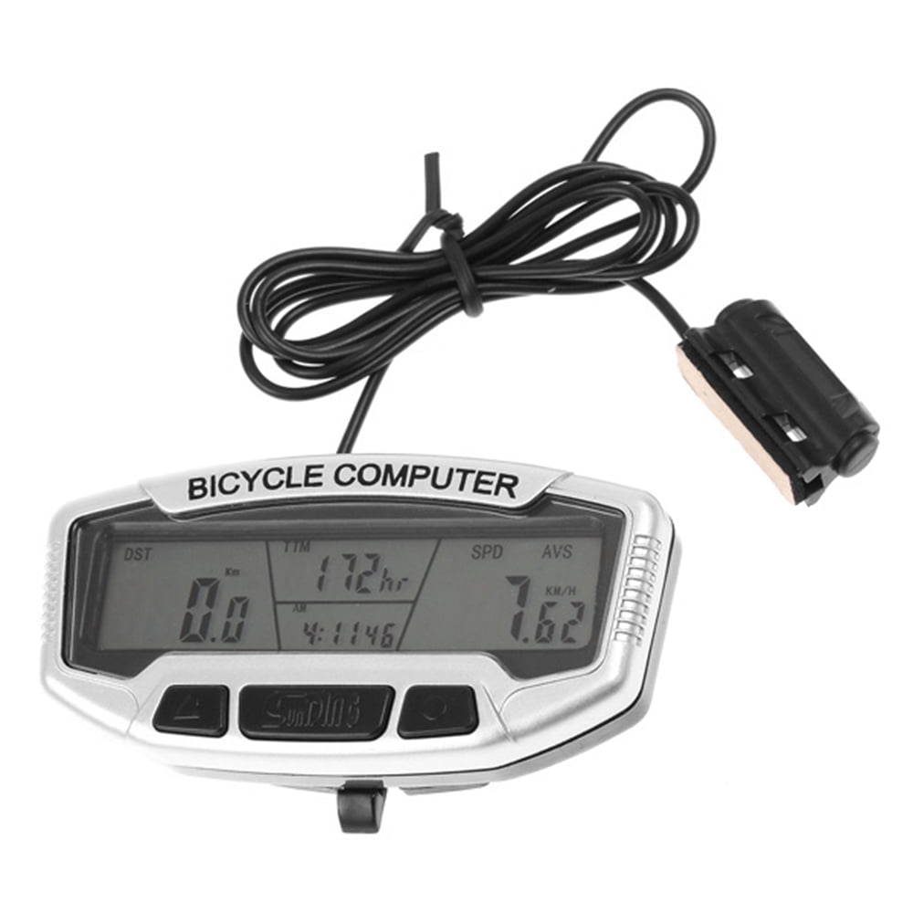Waterproof Digital LCD Bike Computer - Bicycle Odometer Speedometer ...