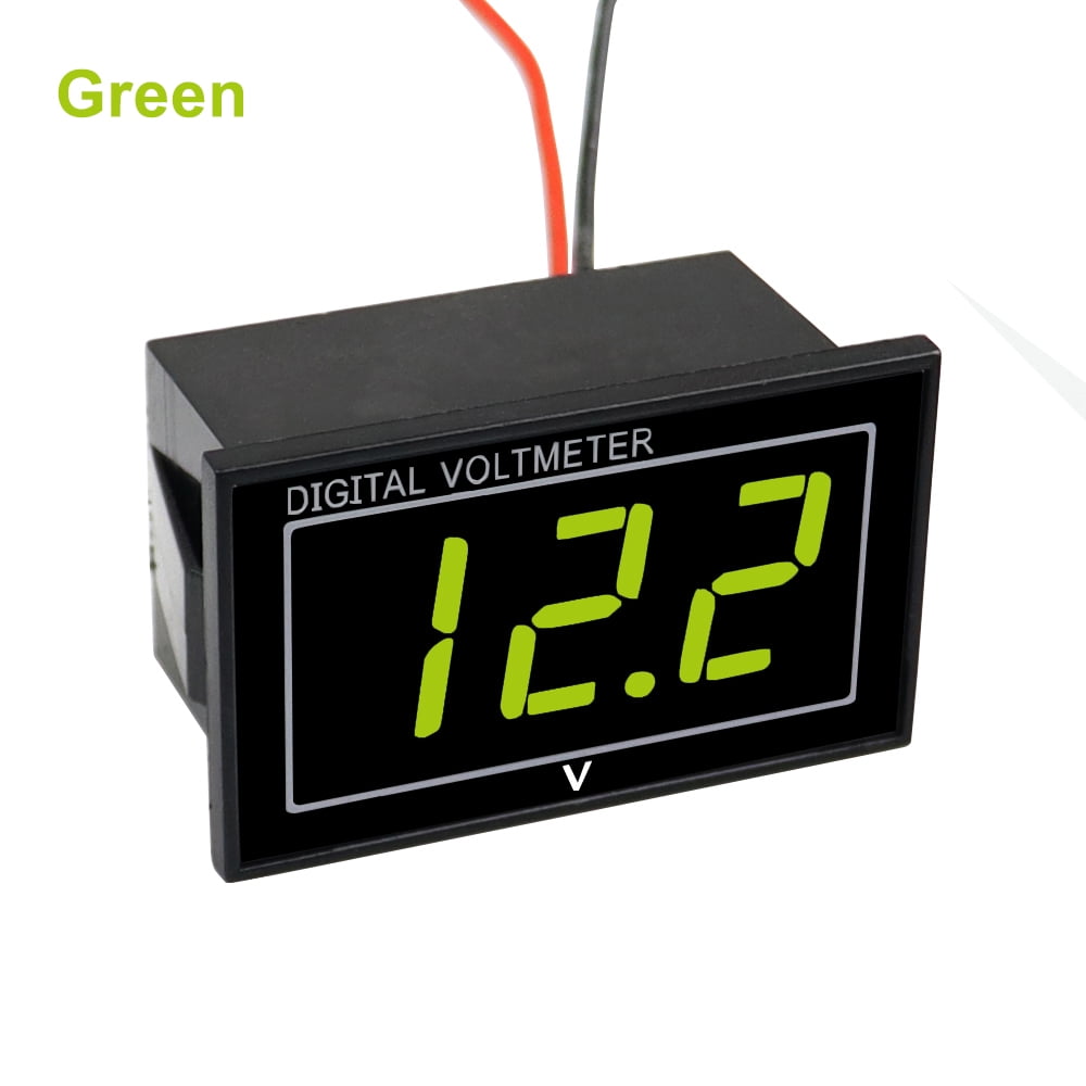 Waterproof Digital LED Voltage Meter DC 3-30V DC 5-130V Indicator ...