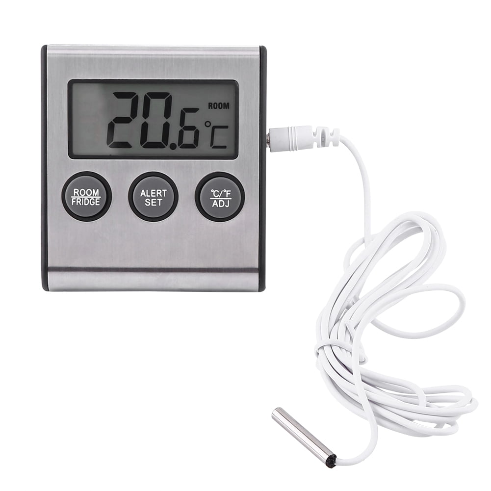 Waterproof Digital Refrigerator Thermometer Fridge Freeze Room ...