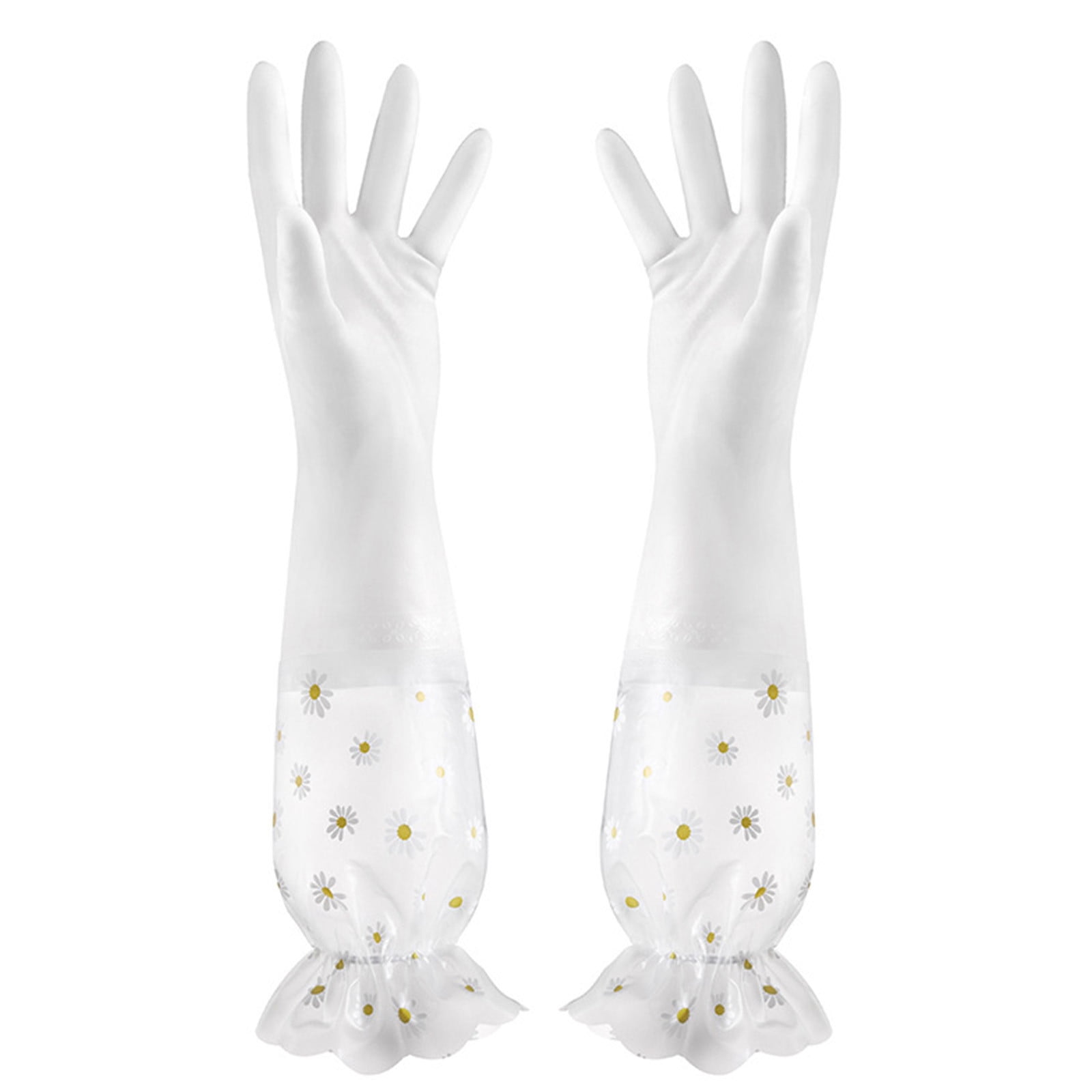 Waterproof Dishwashing Gloves, Heavy-Duty Rubber, Non-Slip Texture ...
