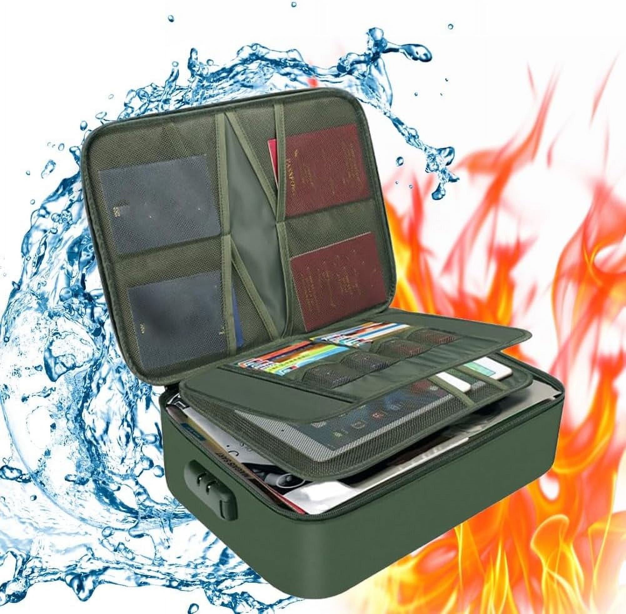 Waterproof Document Storage, Fireproof Document Box, Portable File ...