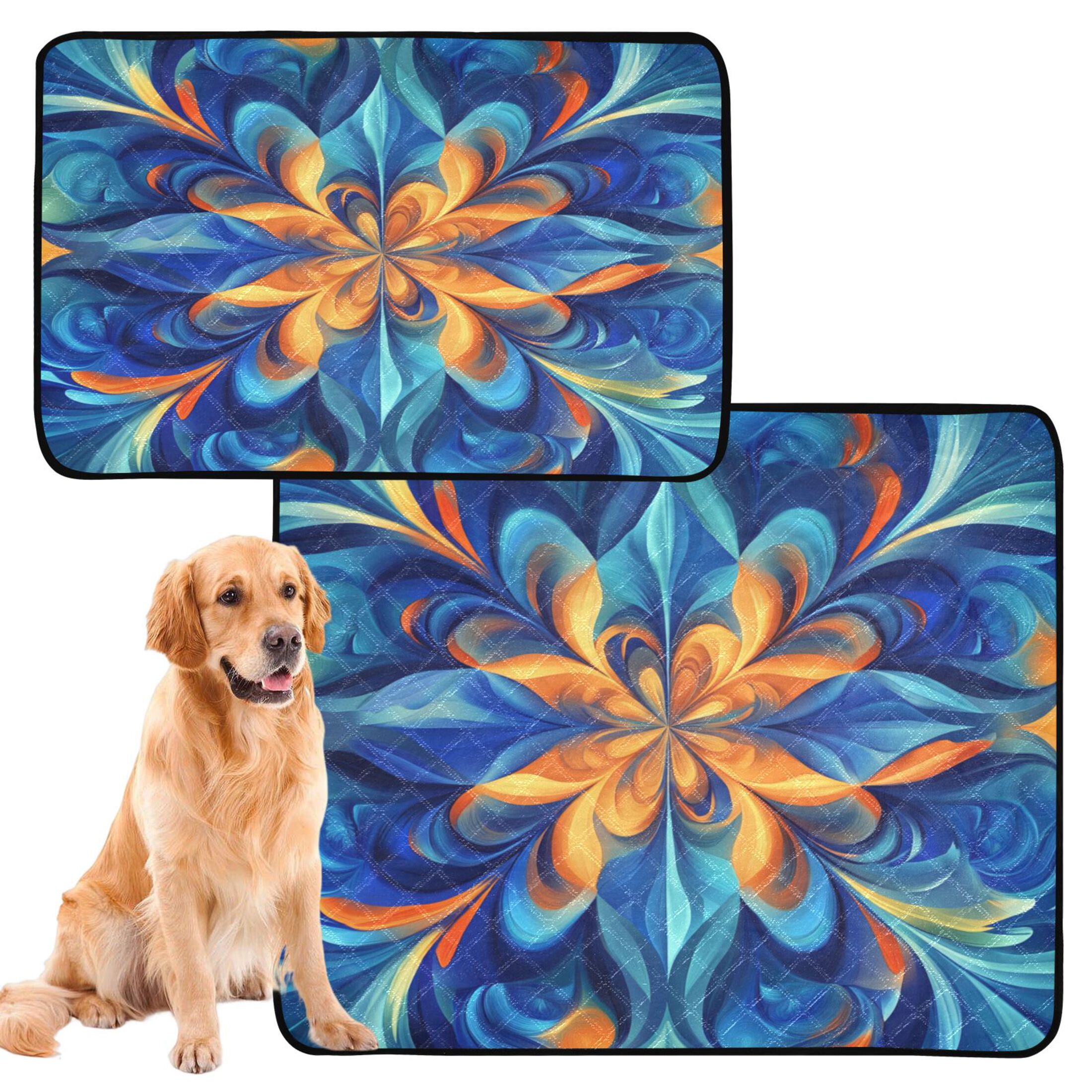 Waterproof Dog Cat Pet Mat with Plush Absorbent Surface & Non-Slip ...