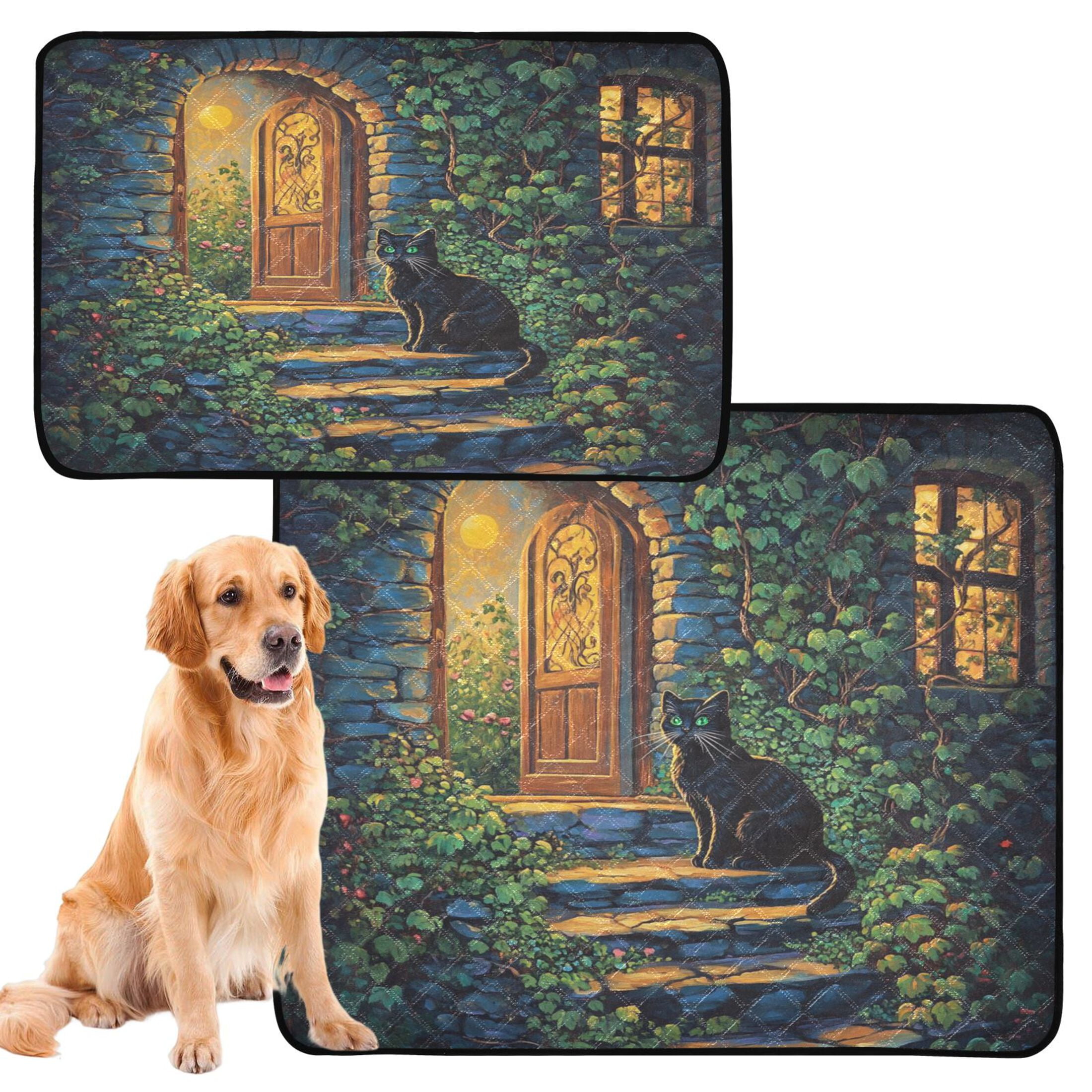 Waterproof Dog Cat Pet Mat with Plush Absorbent Surface & Non-Slip ...