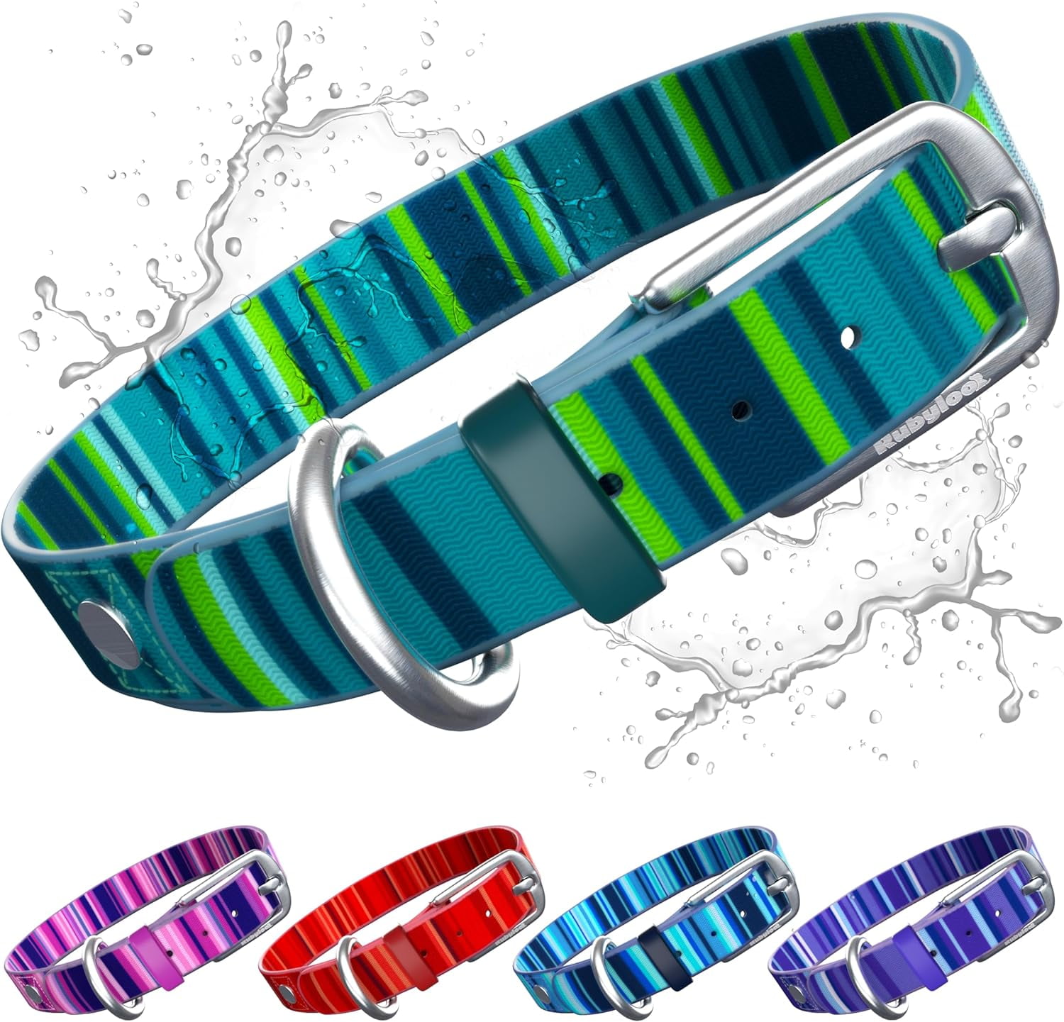 Waterproof Dog Collar | 100% Washable, Stink Proof, Odor Proof, Fade ...