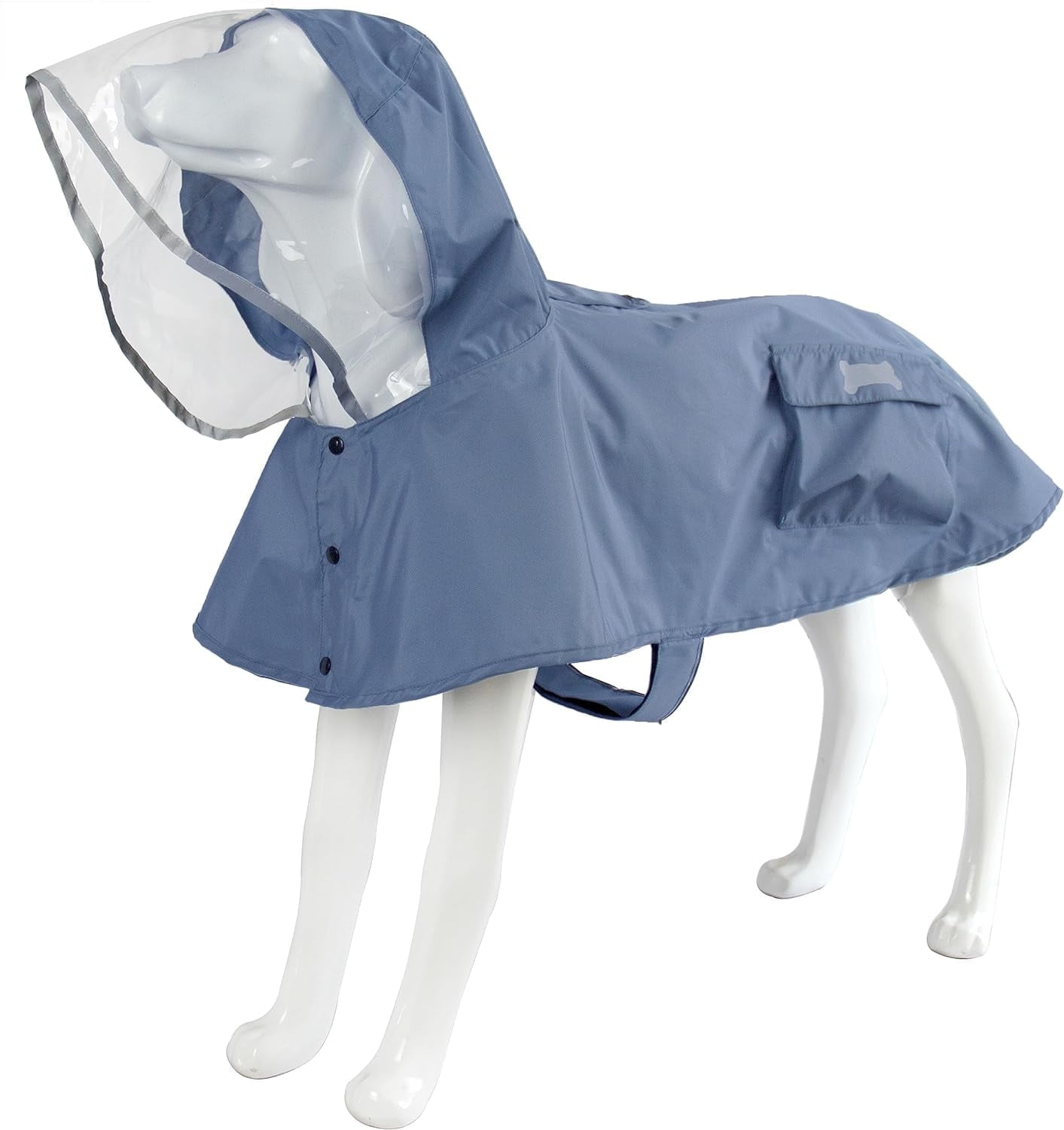 Waterproof Dog Raincoat, Adjustable Reflective Lightweight Pet Rain ...