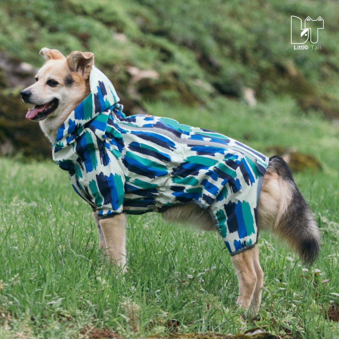 Waterproof Dog Raincoat Full Body-Covered Pet Rain Coat with Cuttable ...