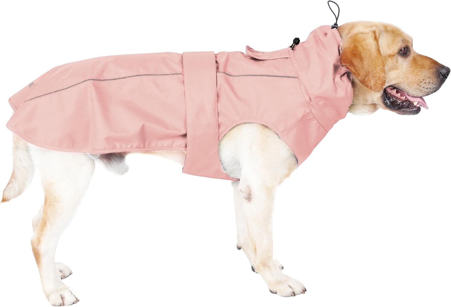 Waterproof Dog Raincoat with Reflective Strip, Lightweight Pet Rain ...