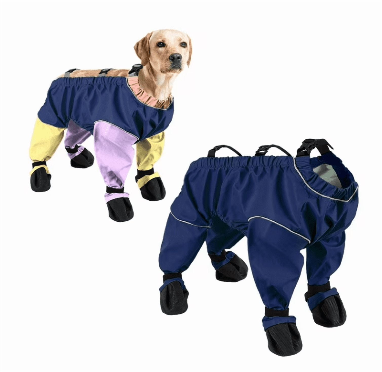 Waterproof Dog Shoes, Adjustable Suspender Boots for Dogs Winter Snow ...