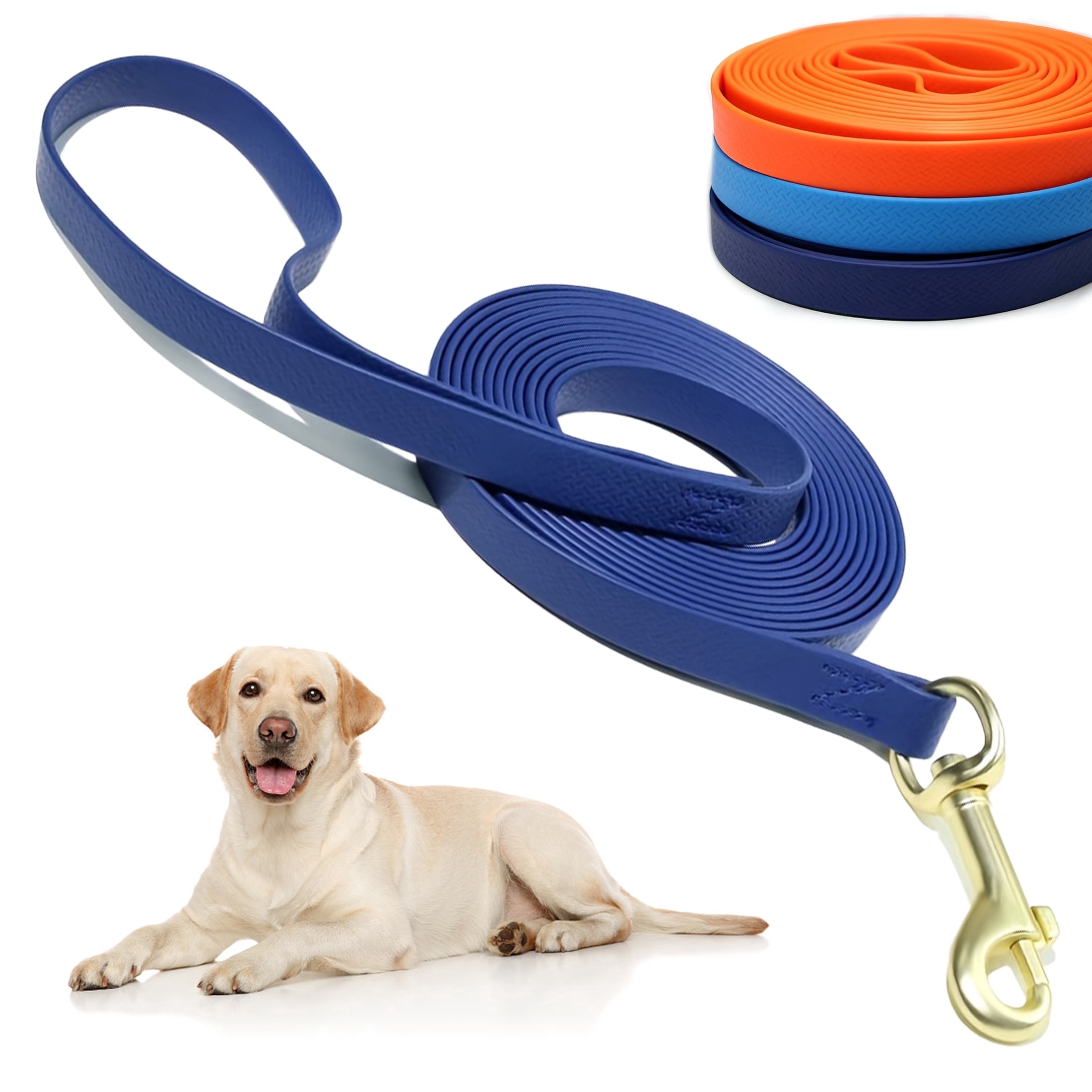 Tockfit Waterproof PVC Dog Training Leash, 30FT(9M) Heavy Duty Recall ...