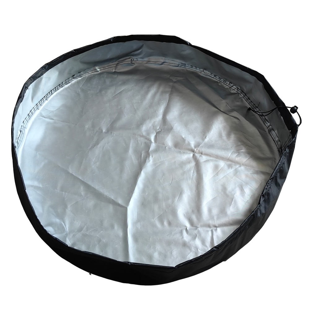 Waterproof Drum Lid for 55 Gallon Barrels Silver Coated Oxford Cloth ...
