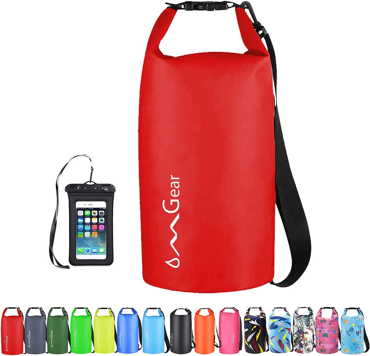 Waterproof Dry Bag Backpack Phone Pouch 40L/30L/20L/10L/5L Floating Dry Sack for Kayaking ...