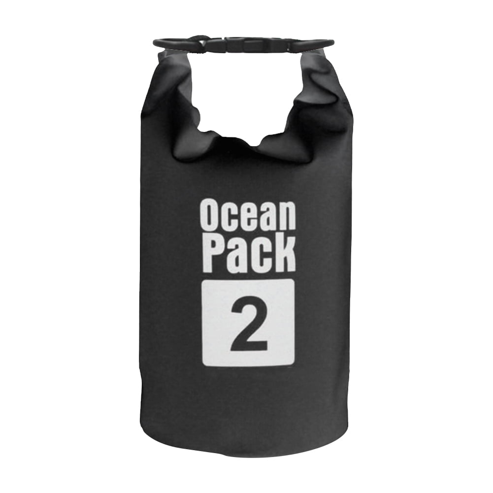 Waterproof Dry Bag Pack Sack Swimming Kayaking River Trekking (2L Black ...
