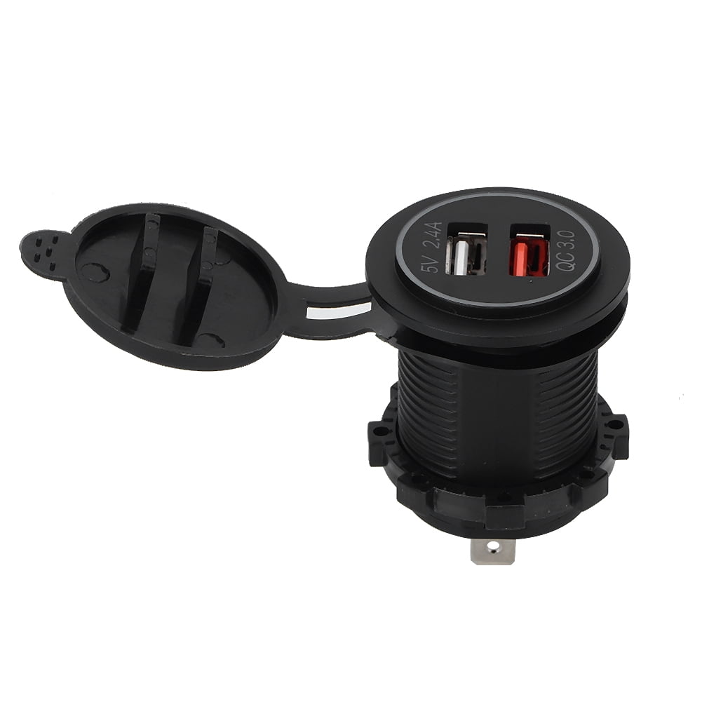 Waterproof Dual USB Car Mobile Phone Tablet Charger Safety Fast ...
