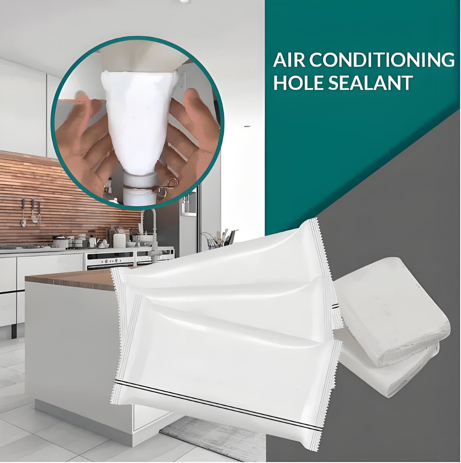 Waterproof Duct Seal Repair Sealing Clay 10 Pack White Moldable ...