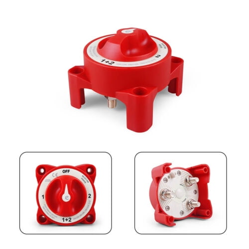 Waterproof E-Series Dual Battery Selector Switch 4-Position Marine Boat ...