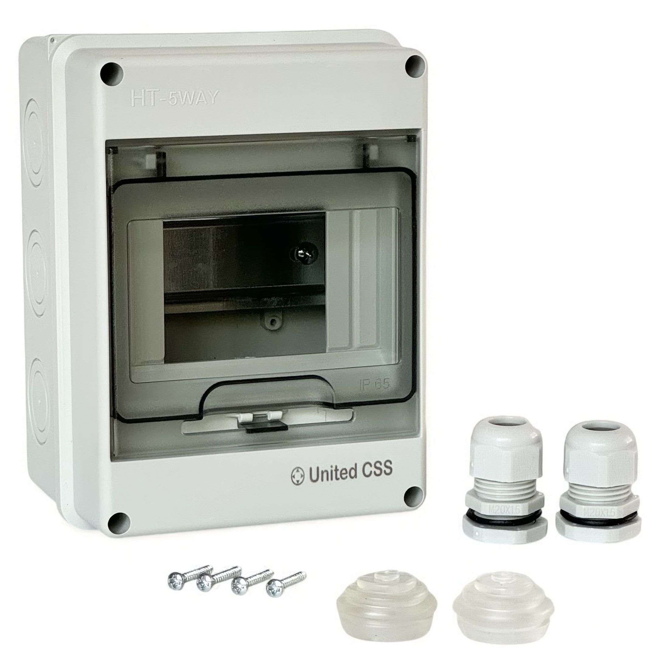 Waterproof Electrical Circuit Breaker Distribution Box IP65 HT-5way by United CSS - Walmart.com
