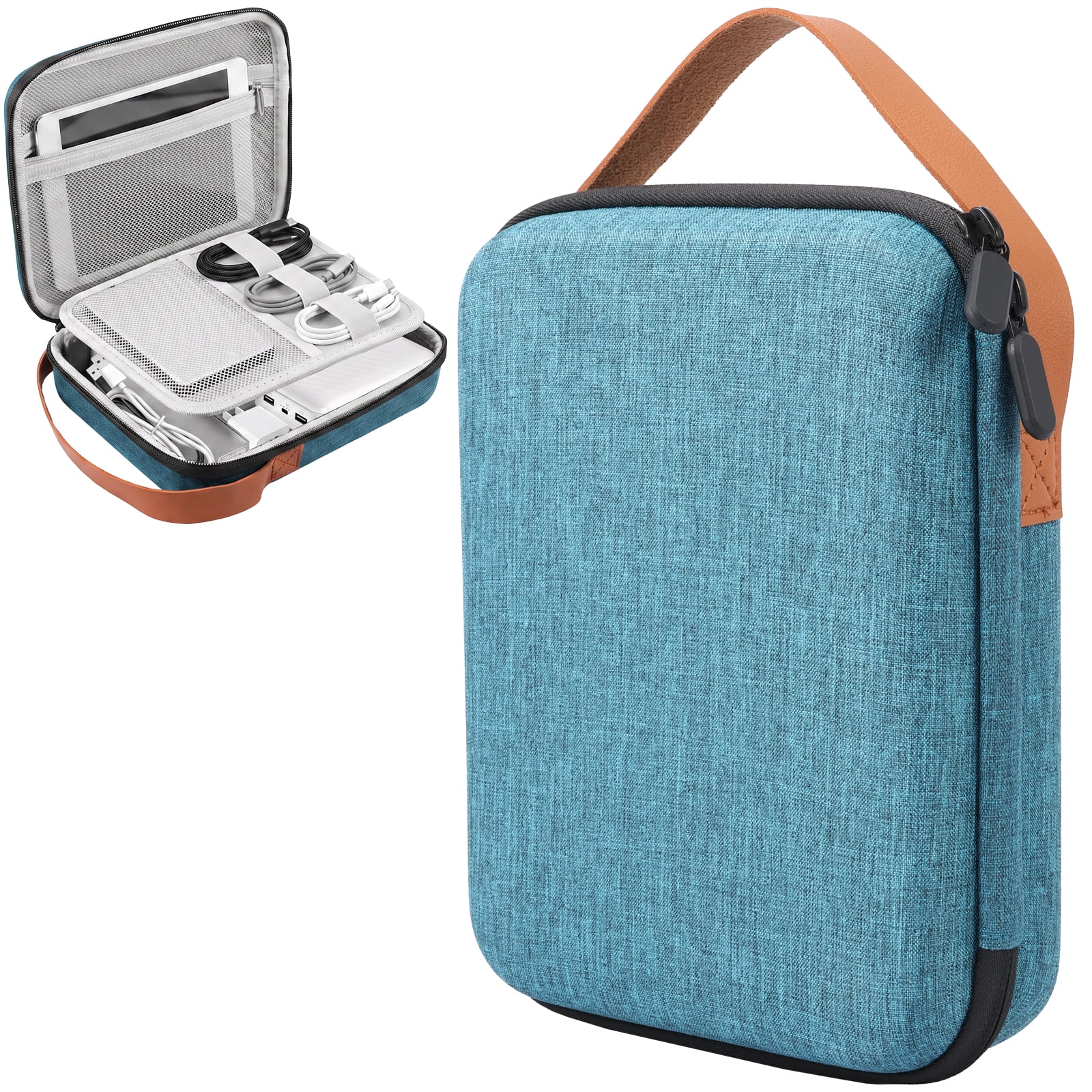 Waterproof Electronic Organizer Travel Case with EVA Shell for Charger ...