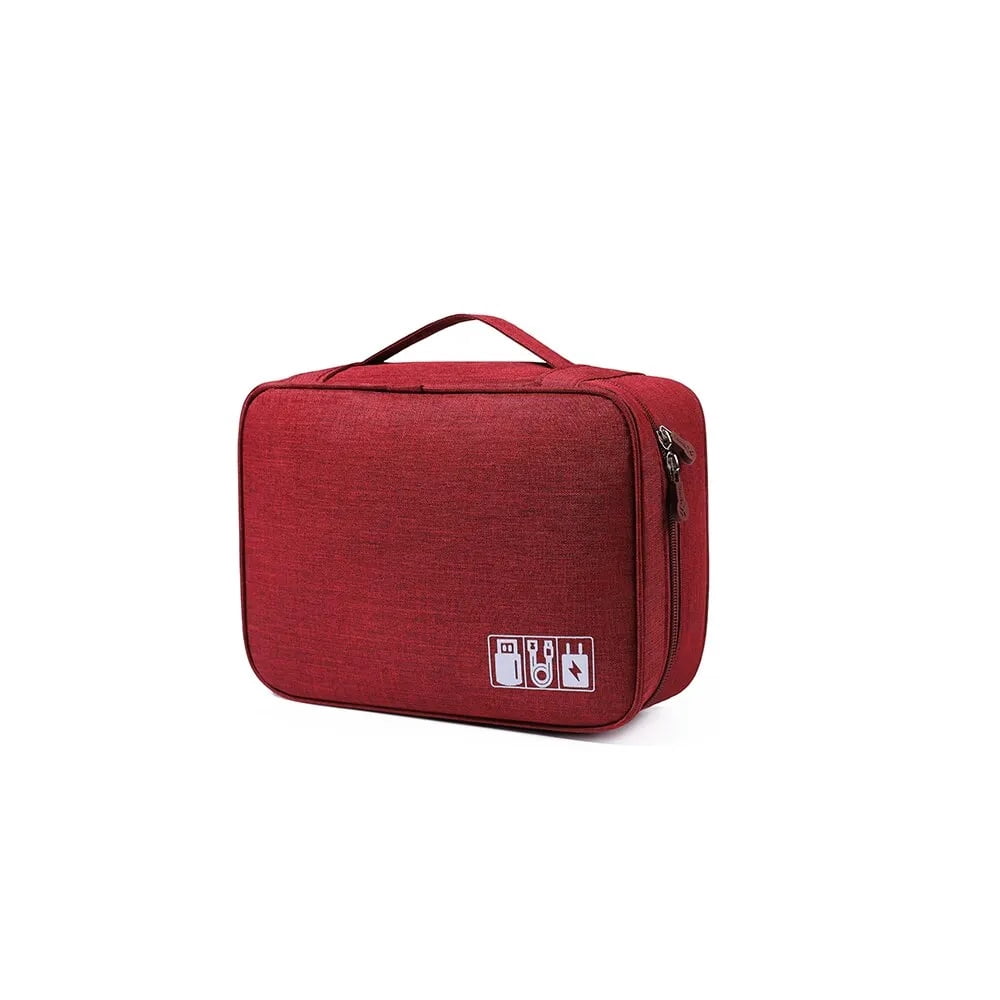 Waterproof Electronics Organizer Bag – Large Capacity Travel Storage ...