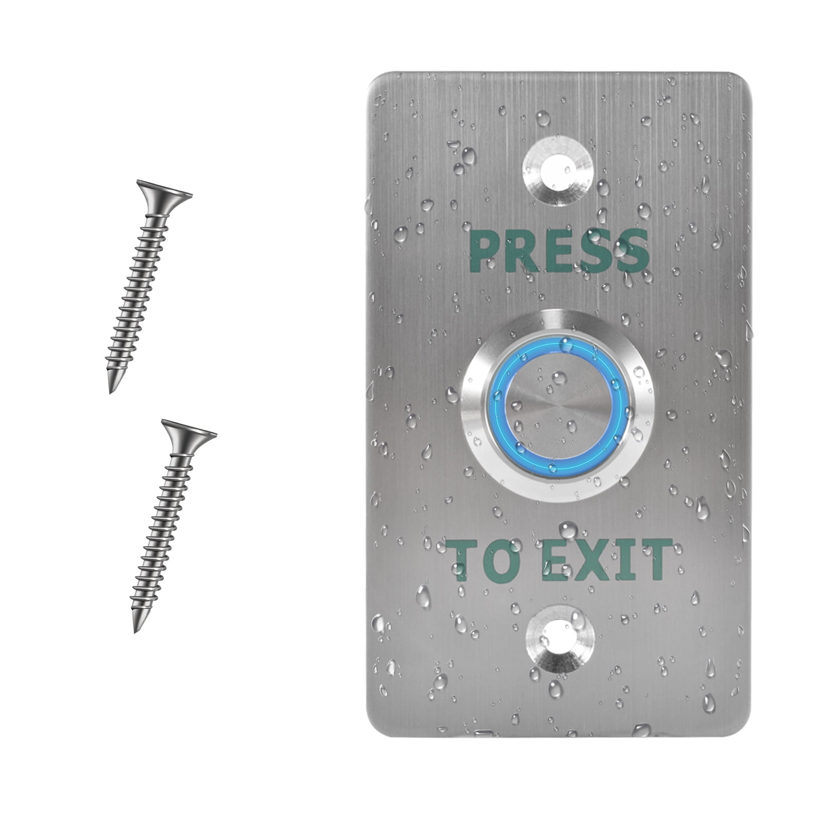 Waterproof Exit Button with LED IP67 Door Push Switch NO&NC 86 * 50mm ...