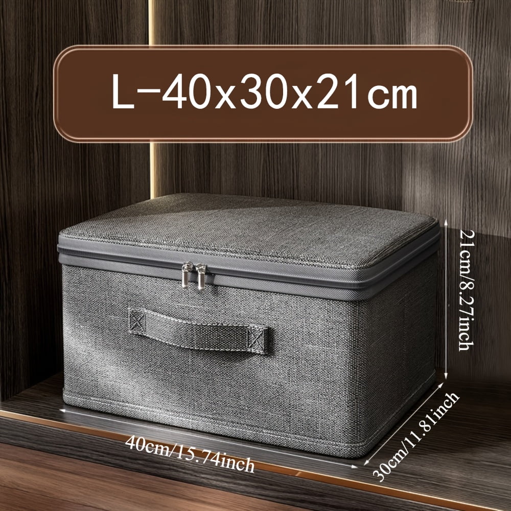 Waterproof Extra Large Stackable Canvas Storage Box with Lid Multi ...