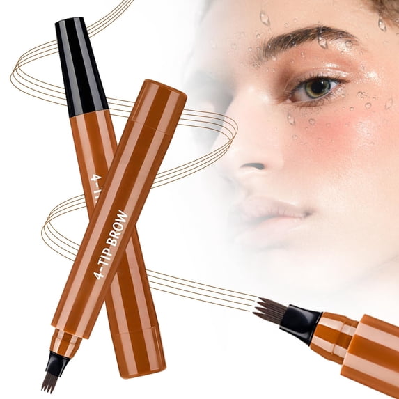 Waterproof Eyebrow Pencil, Microblading Eyebrow Pen, Four-Pronged Tip ...