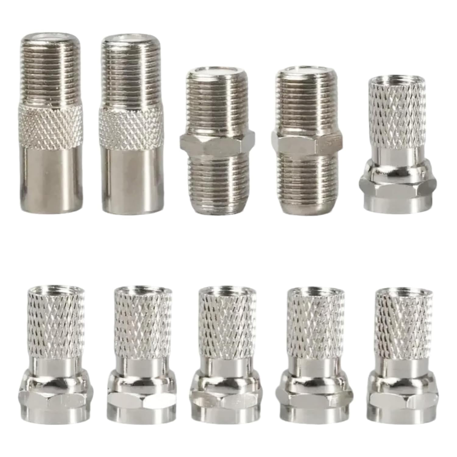 Waterproof F-Type Connector for RG6 Coaxial Cable, Nickel-Plated ...