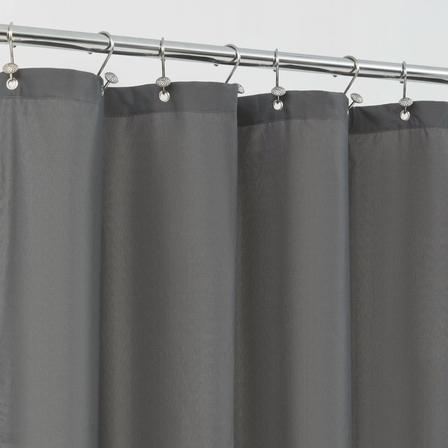 Waterproof Fabric Shower Curtain Liner with 3 Magnets - Soft Hotel ...
