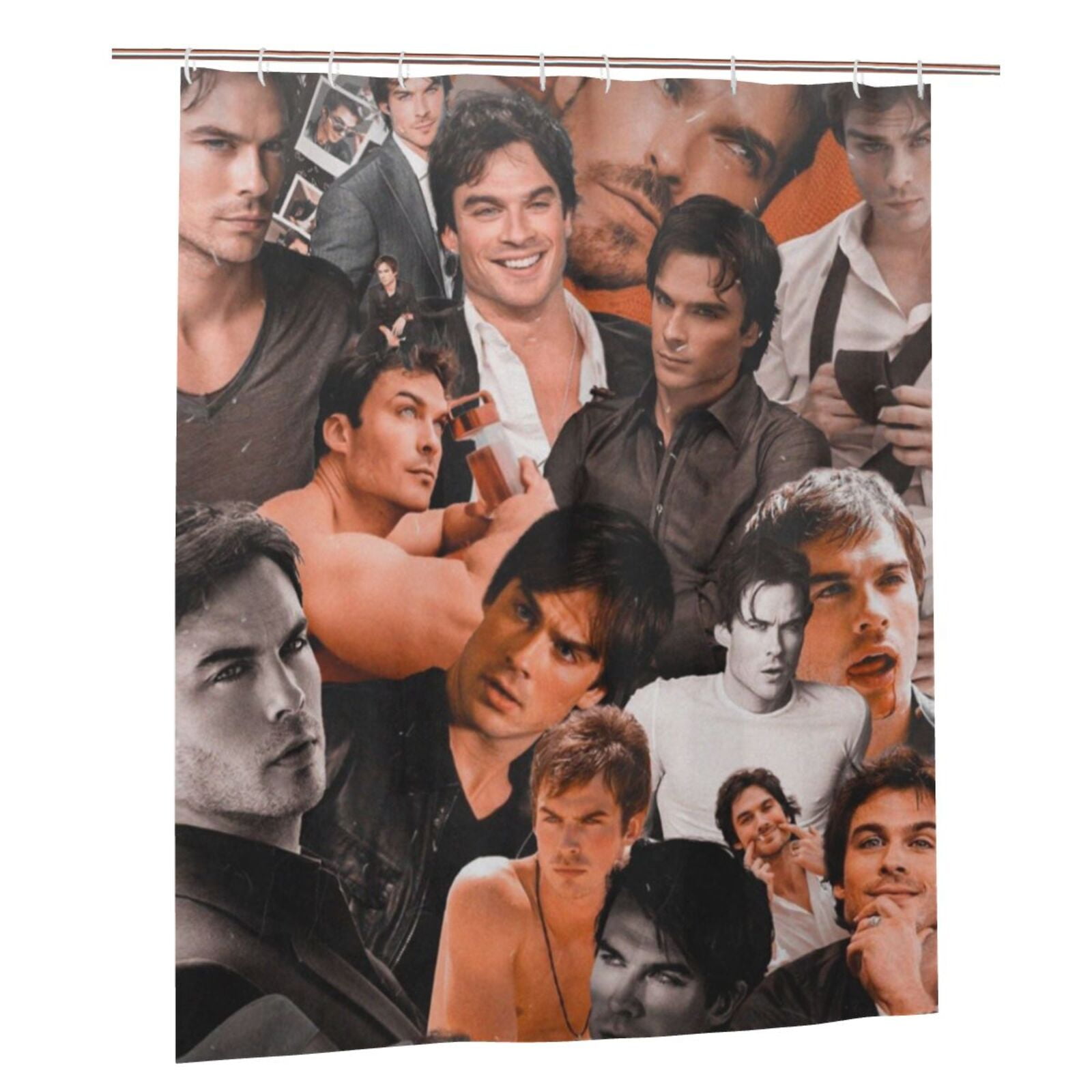 Waterproof Fabric Shower Curtain Liner, Damon Salvatore Ian Somerhalder ...