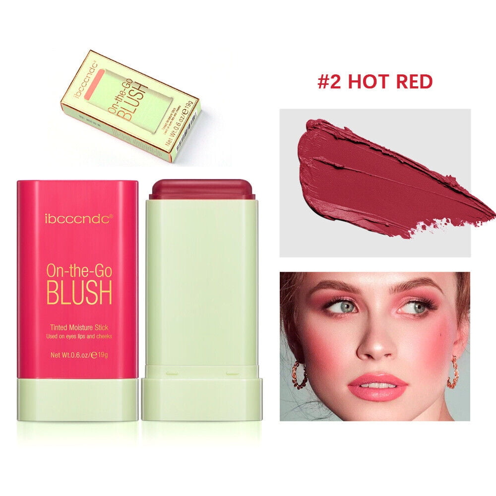 Waterproof Facial Blush Stick Natural Cheek Rouge Smooth Cheek Tint ...
