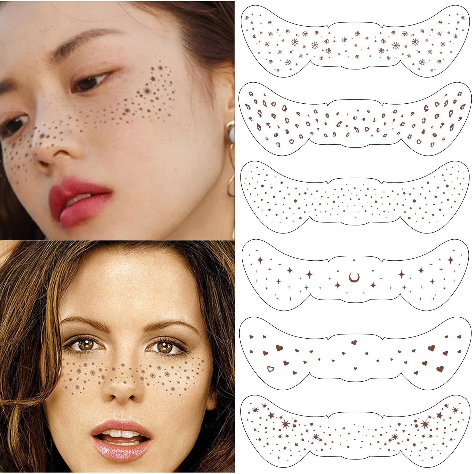 Waterproof Fake Freckles Tattoo Stickers – Temporary Freckle Tattoos ...