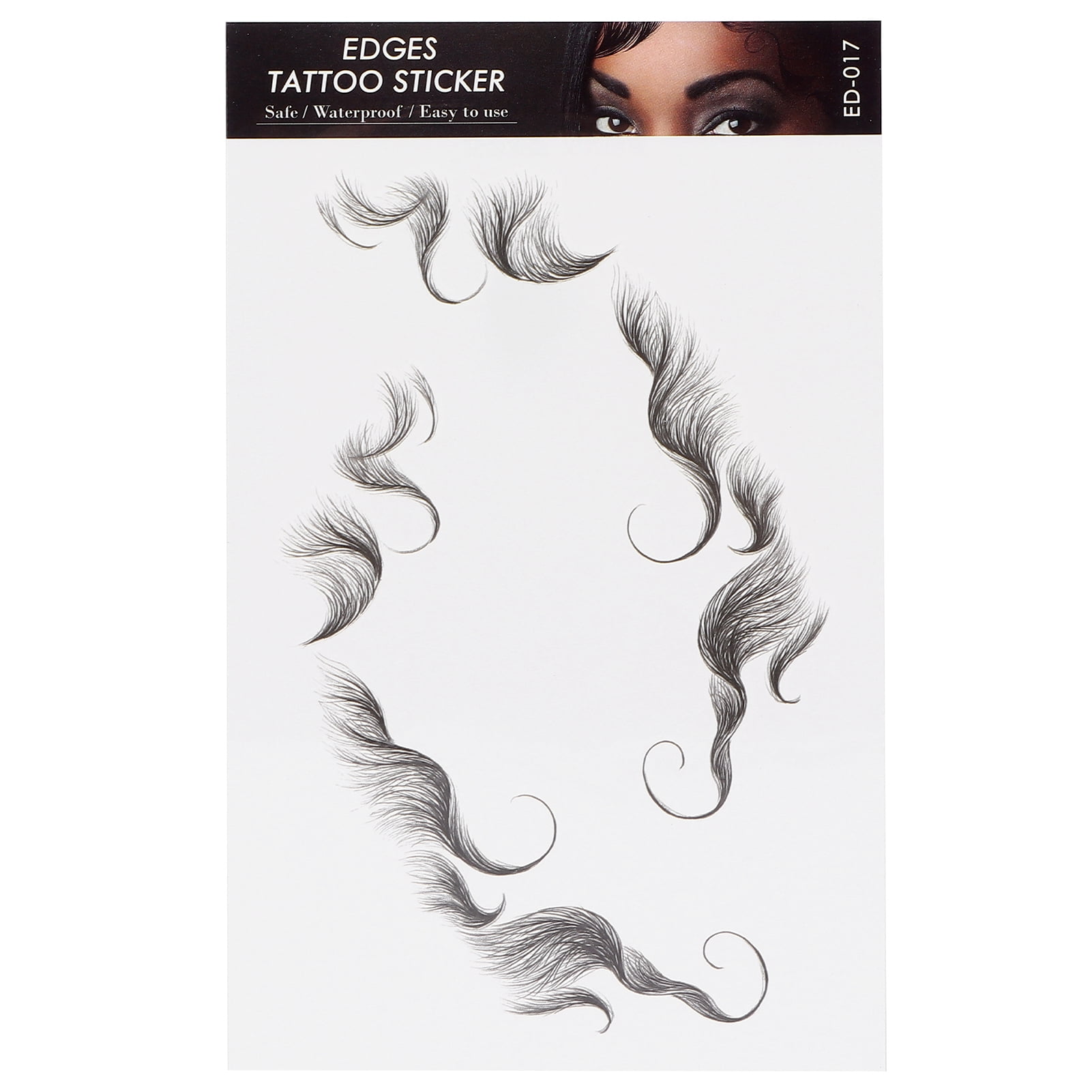 Waterproof Fake Hairline Sticker Women Natural Edge Hair Tattoo Hair ...