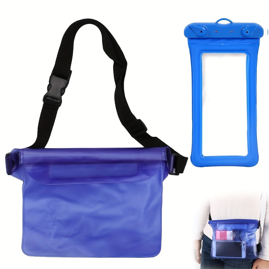 Waterproof Fanny Pack,Waterproof Pouch for Phone Passport Wallet Purse ...