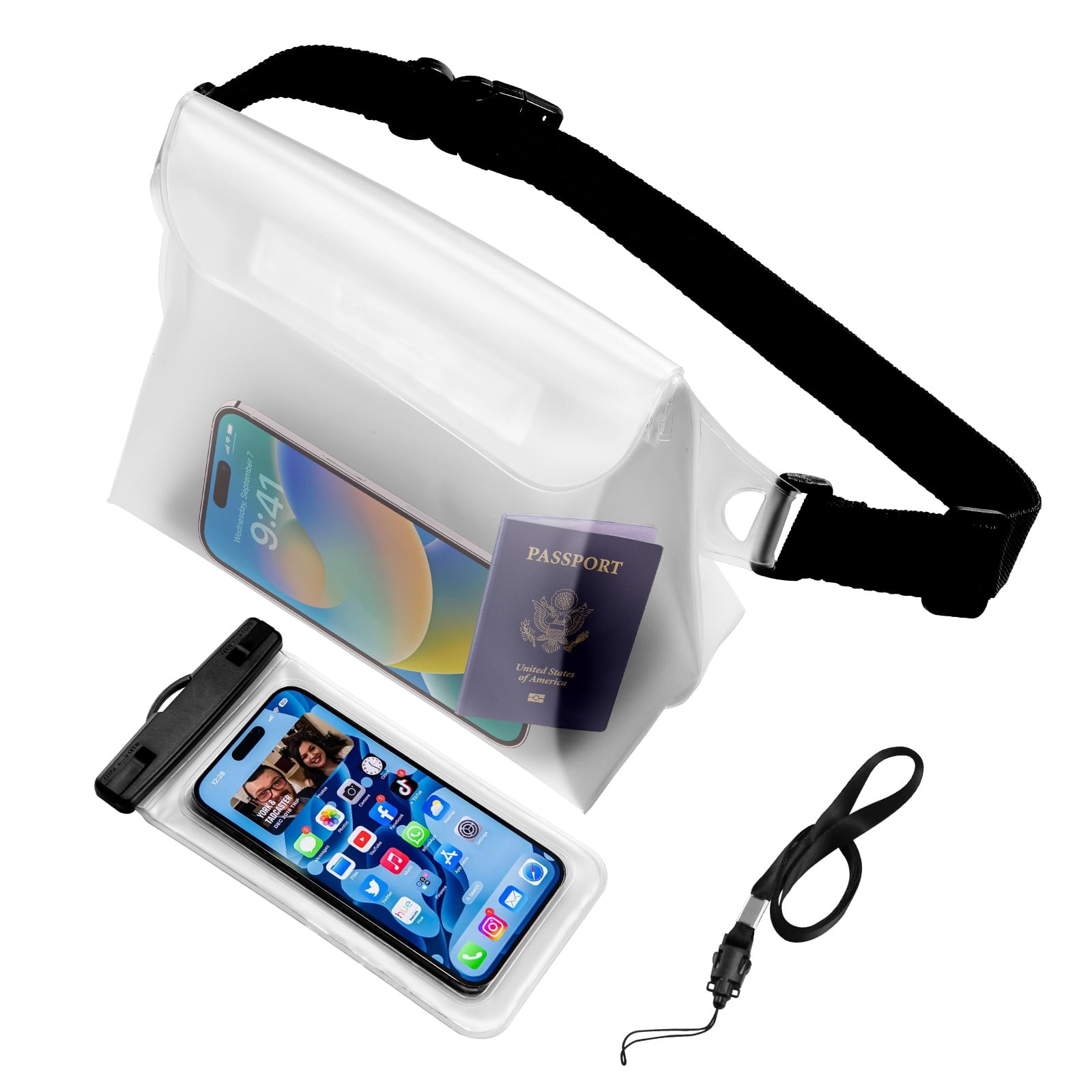 Waterproof Fanny Packs , Waterproof Dry Bag Pouch Phone Waterproof Waist Pouch Dry Bag, Beach ...