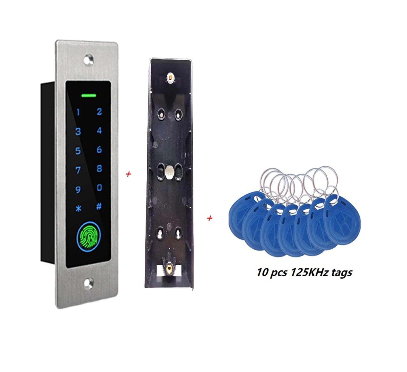 Waterproof Fingerprint Metal Access Control Keypad RFID125Khz Embedded ...
