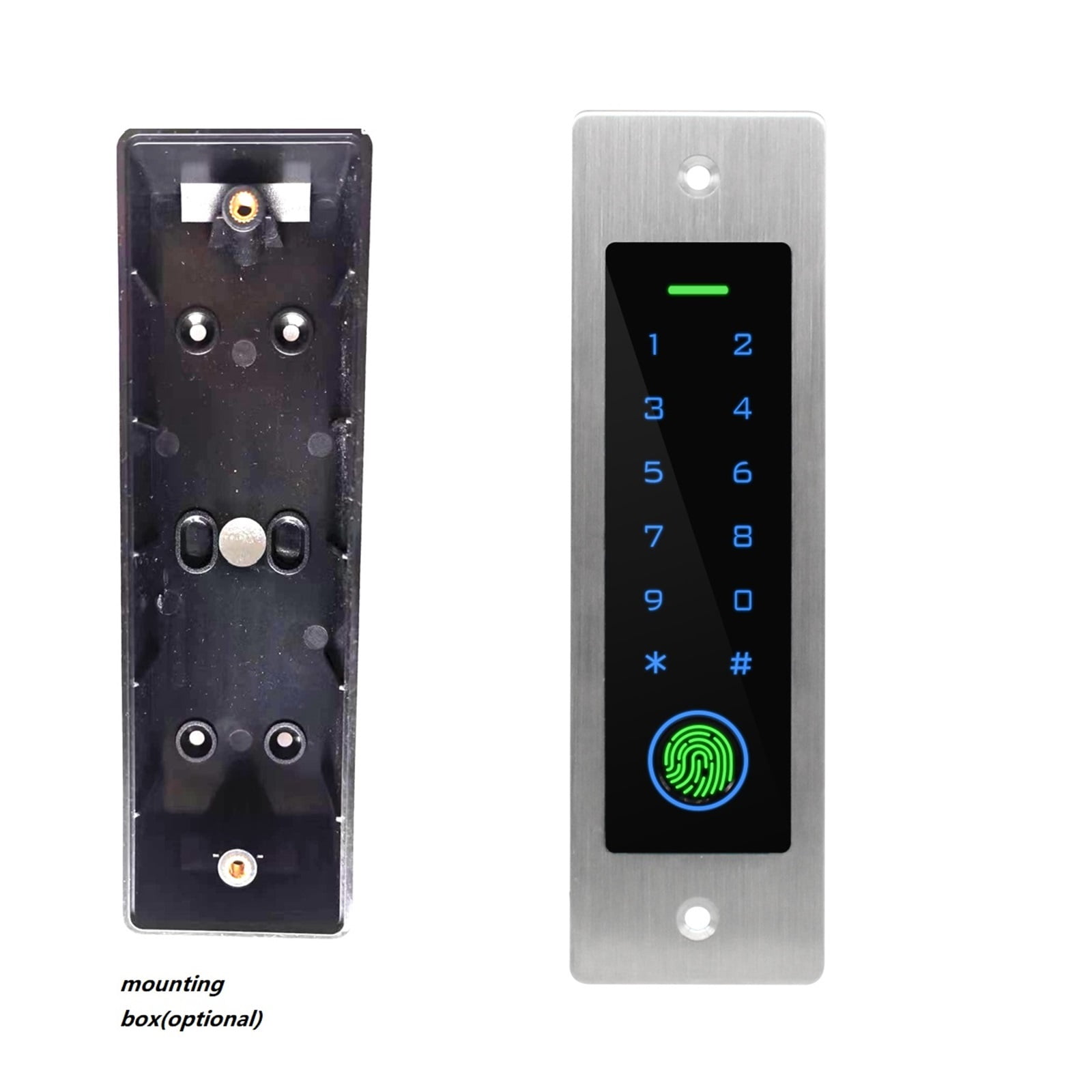 Waterproof Fingerprint Metal Access Control Keypad RFID125Khz Embedded ...