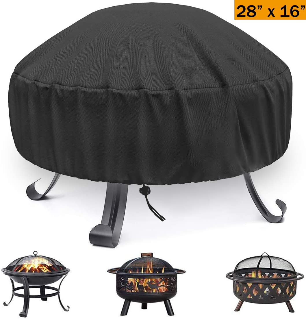 Large Outdoor Round Fire Pit Vinyl Cover - Walmart.com