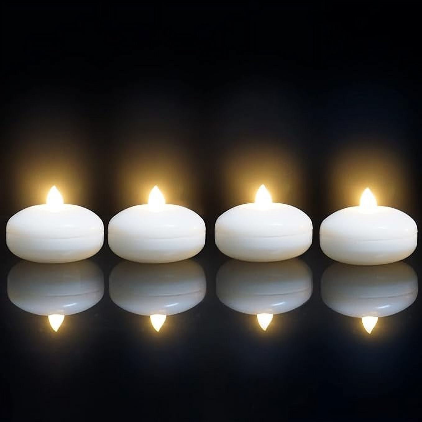 Waterproof Flameless Floating Candle Battery Operated Flickering ...