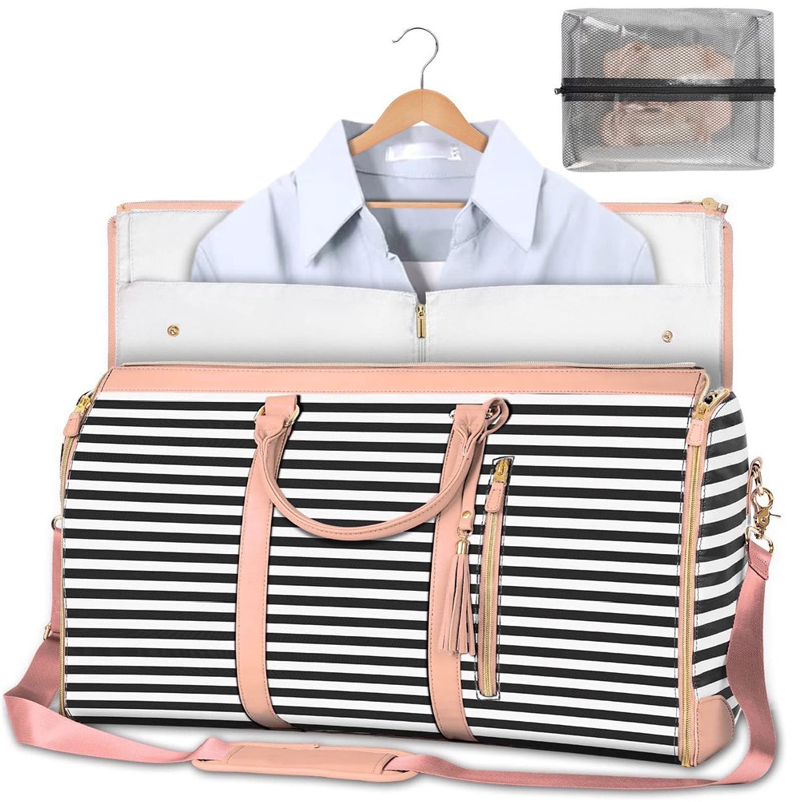 Waterproof Foldable Carry-On Duffle Bag with Detachable Compartment ...