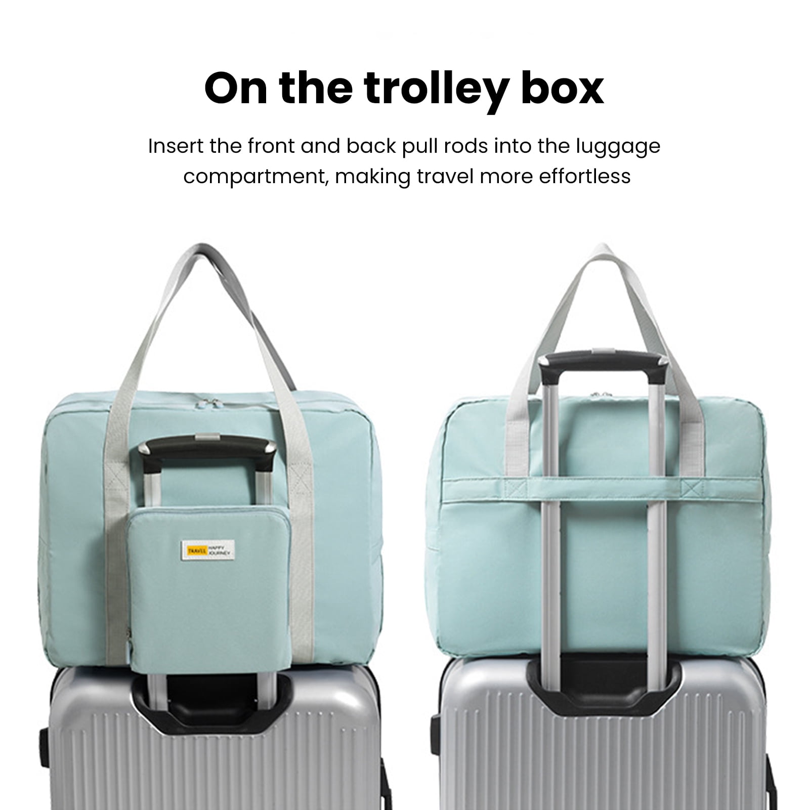 Waterproof Foldable Travel Bag: Large Capacity, Smooth Zipper, Sturdy ...